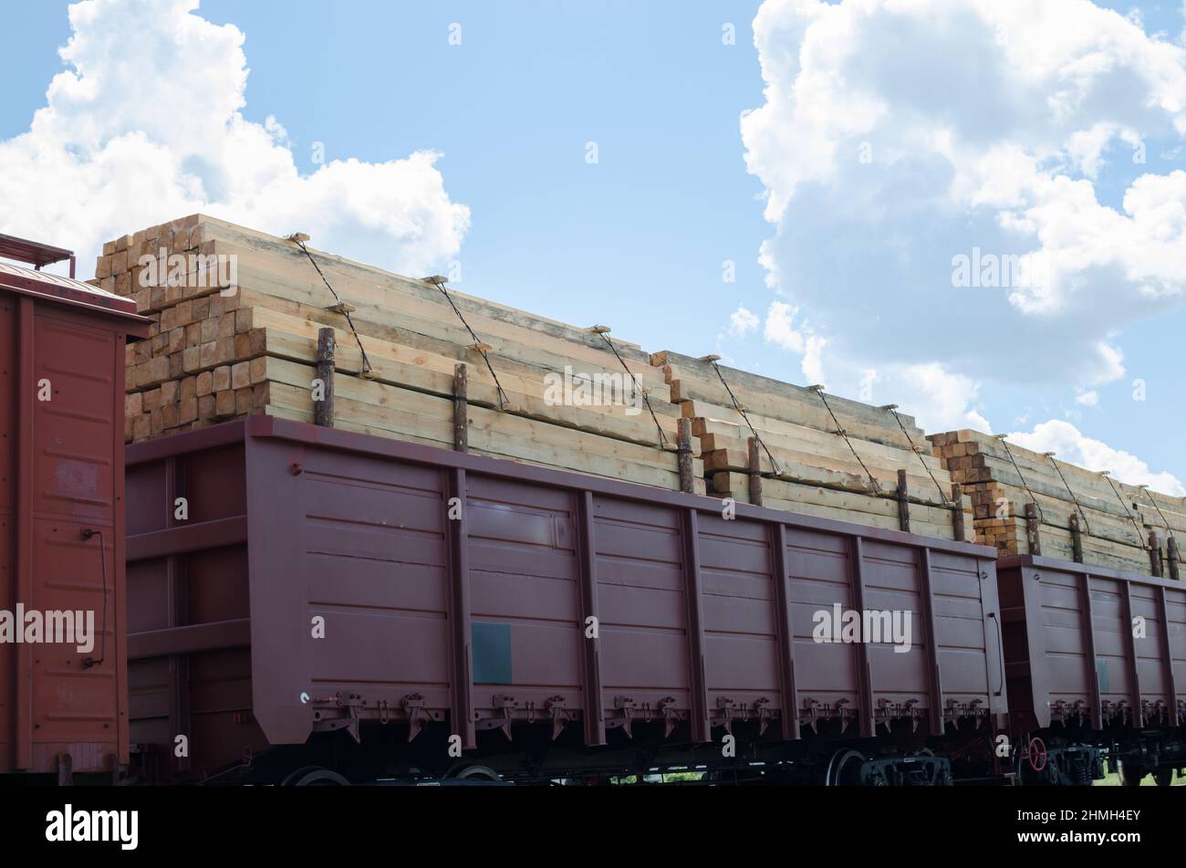 Timber haulage by railway hi-res stock photography and images - Alamy