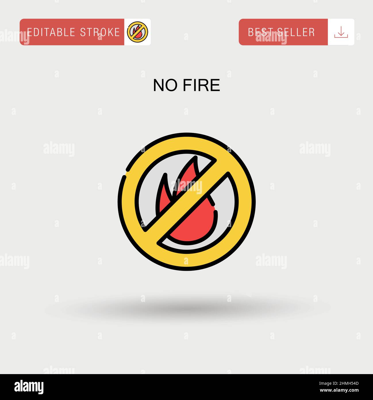 Fire attention danger symbol icon hi-res stock photography and images ...
