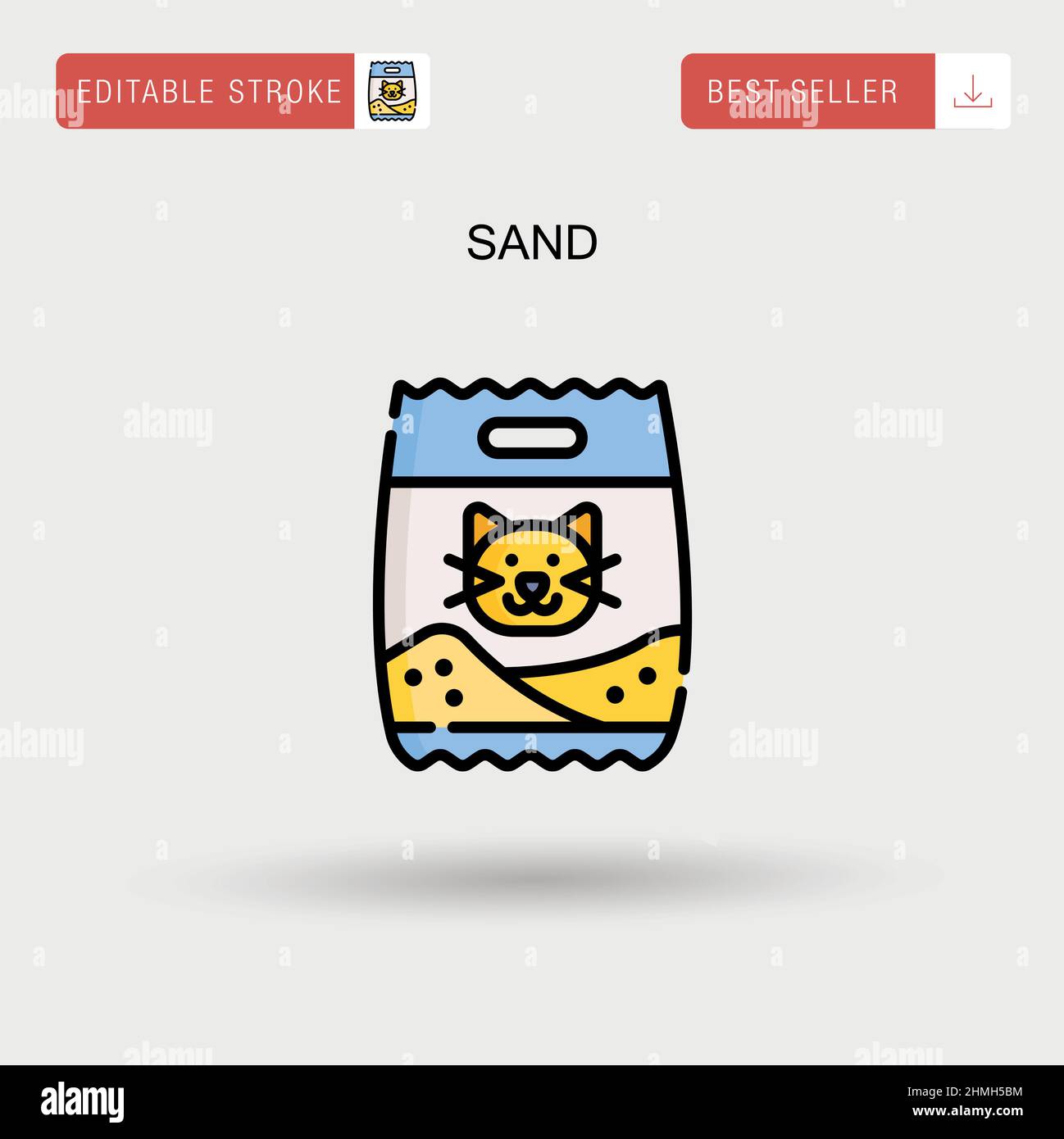 Sand Simple vector icon Stock Vector Image & Art - Alamy