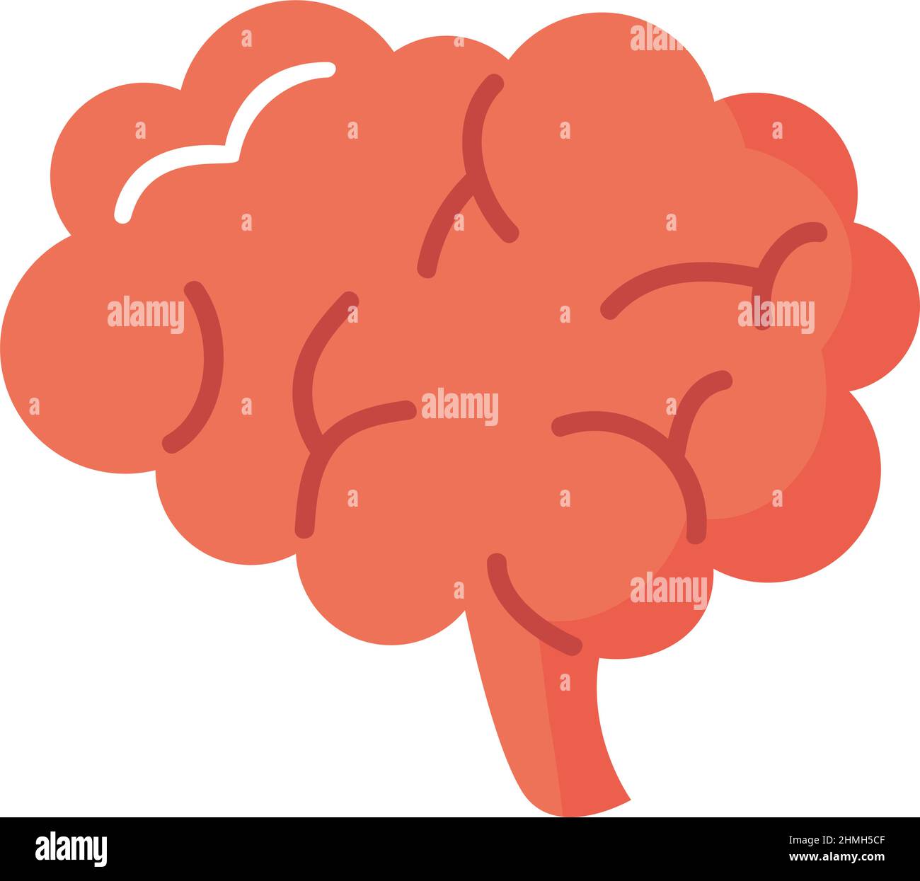 brain human organ isolated icon Stock Vector Image & Art - Alamy