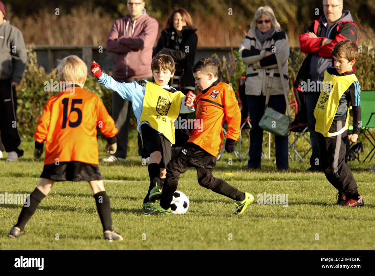 Boys football match between Cleeve Colts U8 and Churchdown Panthers U8 ...
