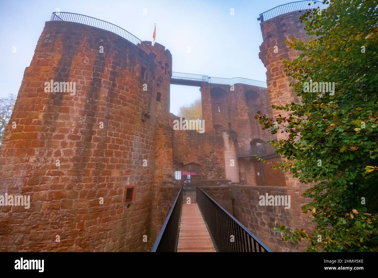 Montclair castle above the saarschleife hi-res stock photography and images - Alamy