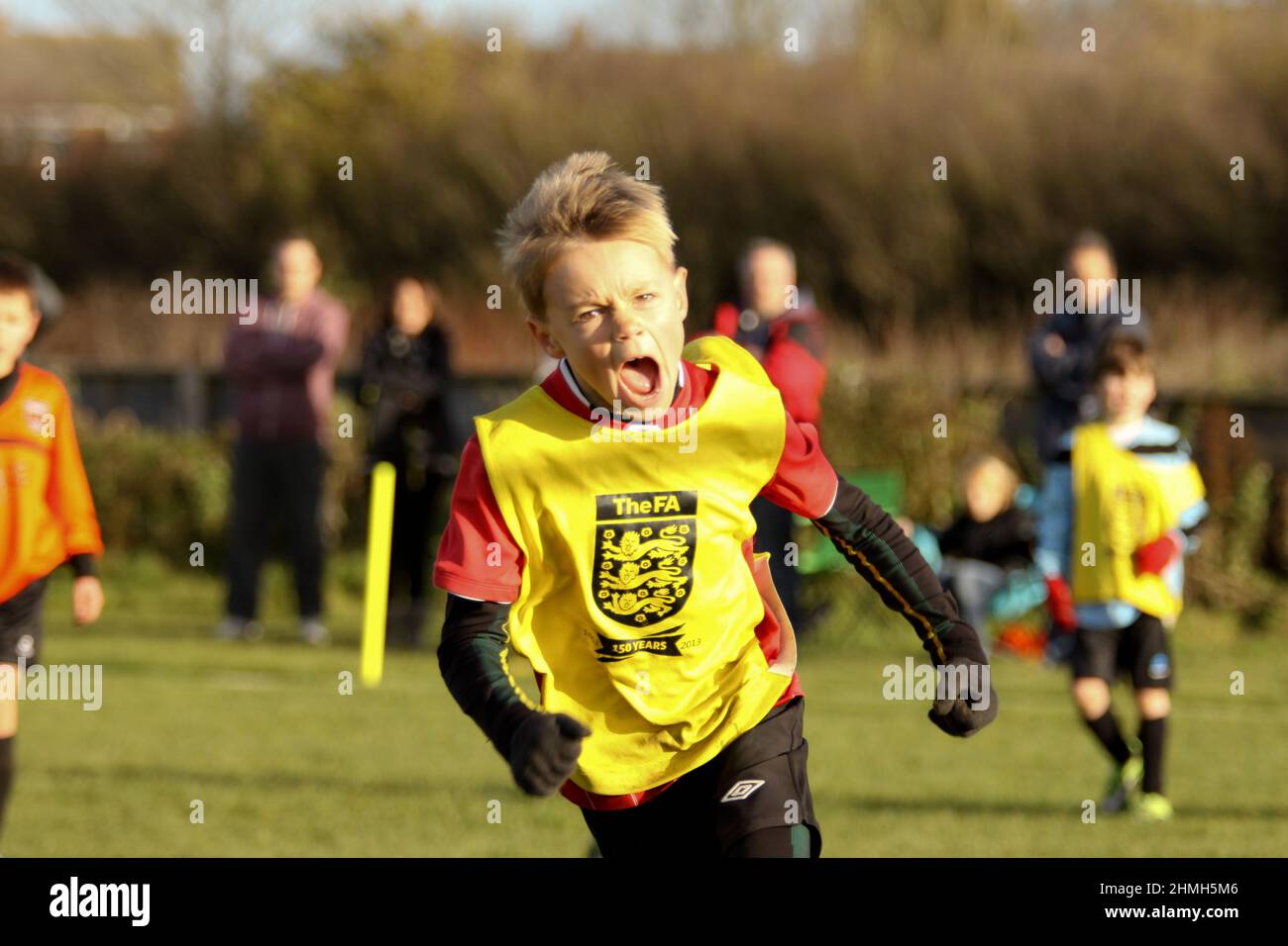 Boys football match between Cleeve Colts U8 and Churchdown Panthers U8 ...