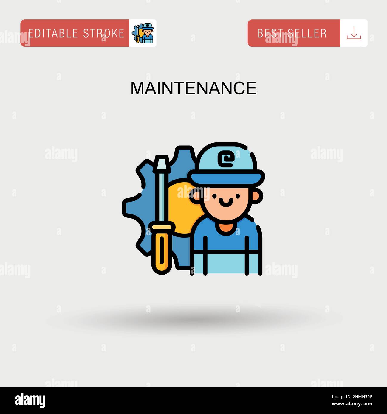 Maintenance Simple vector icon Stock Vector Image & Art - Alamy
