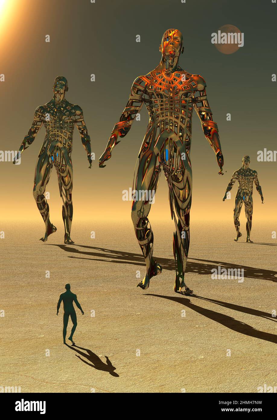 Man & Machines Stock Photo - Alamy