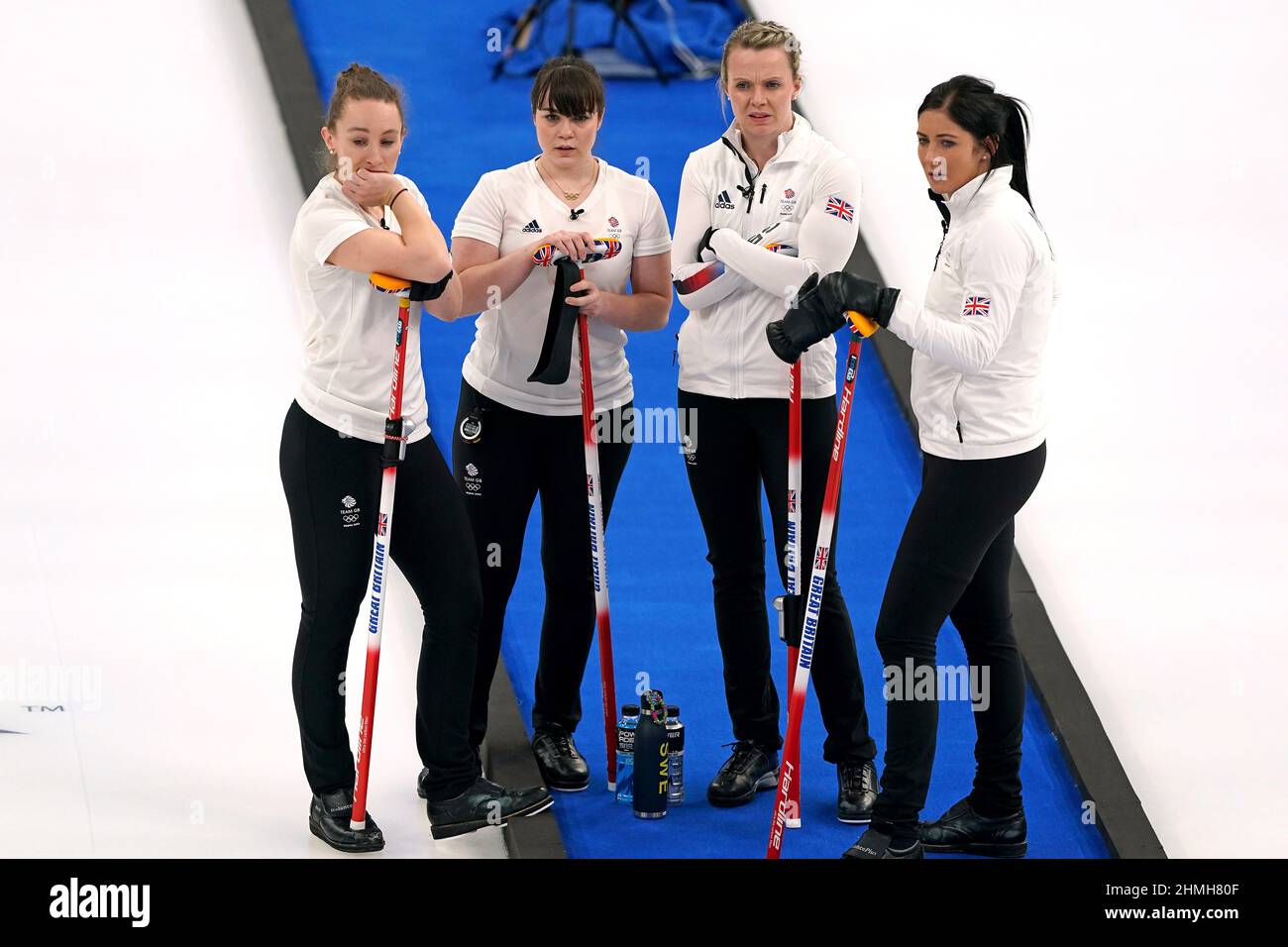 Great Britian's Jennifer Dodds (left), Hailey Duff, Vicky Wright and ...