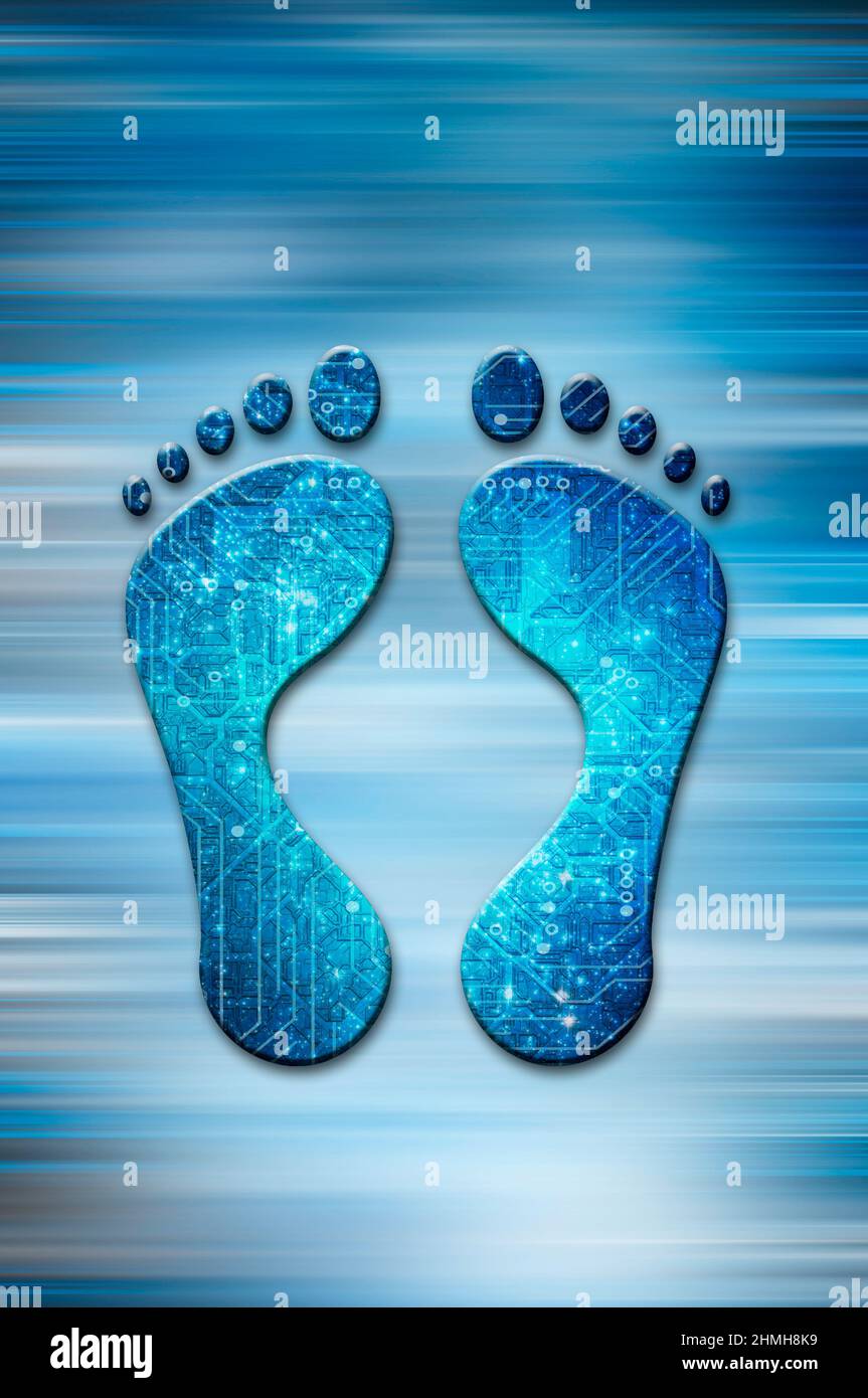 internet footprint concept Stock Photo - Alamy