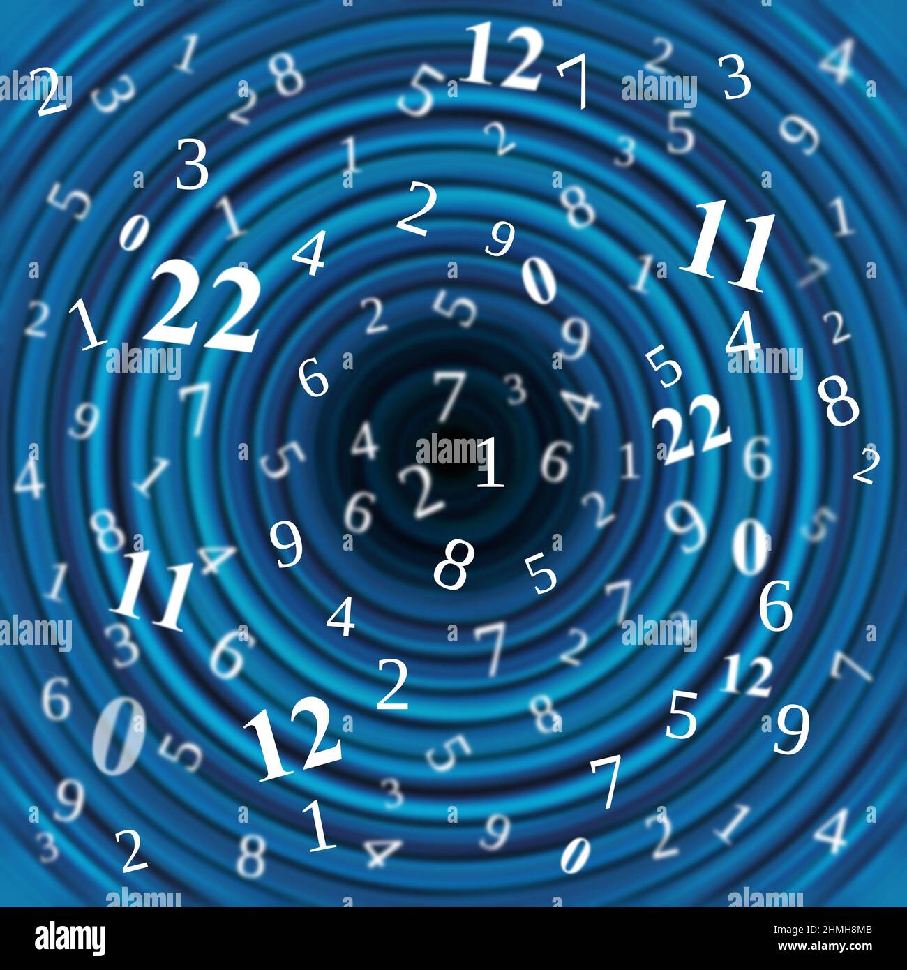 numbers background as concept for mathematics and numerology Stock ...
