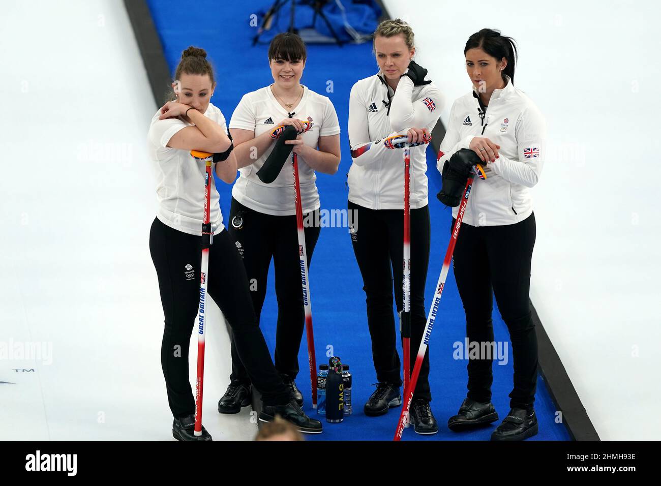 Great Britian's Jennifer Dodds (left), Hailey Duff, Vicky Wright and ...
