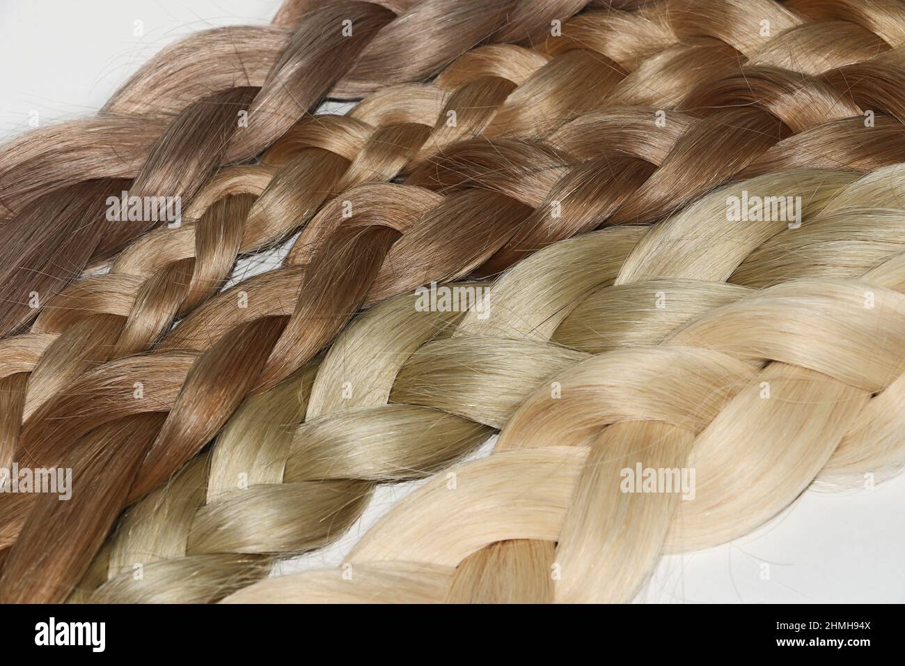 Background from hair for extension,defferent types and colors Stock ...