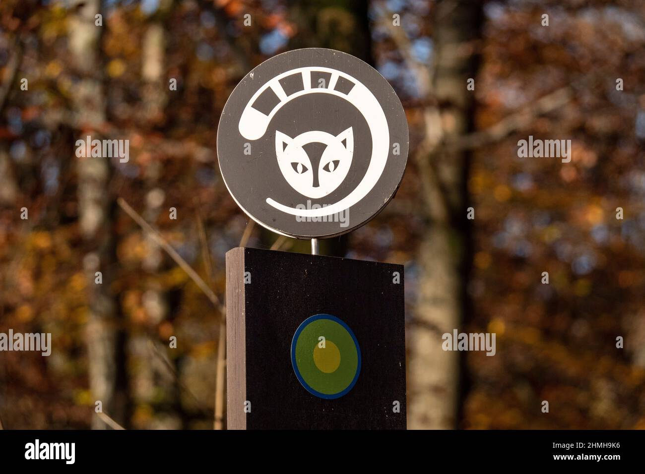 Logo of the hunsruck hochwald national park hi-res stock photography ...