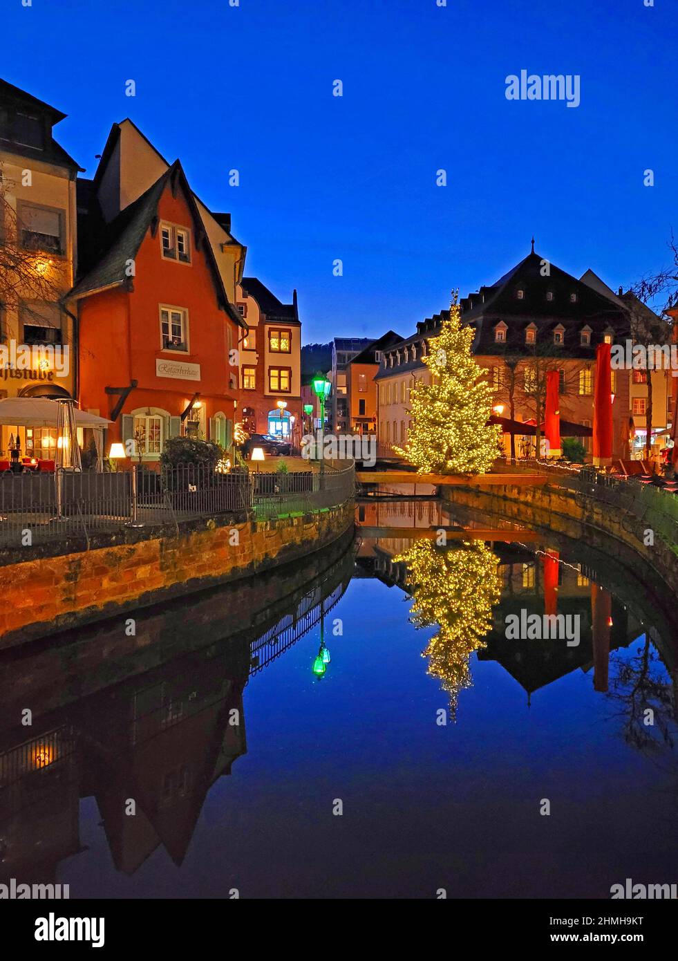 Leukbach am Buttermarkt, Saarburg, Saar Valley, Rhineland-Palatinate ...