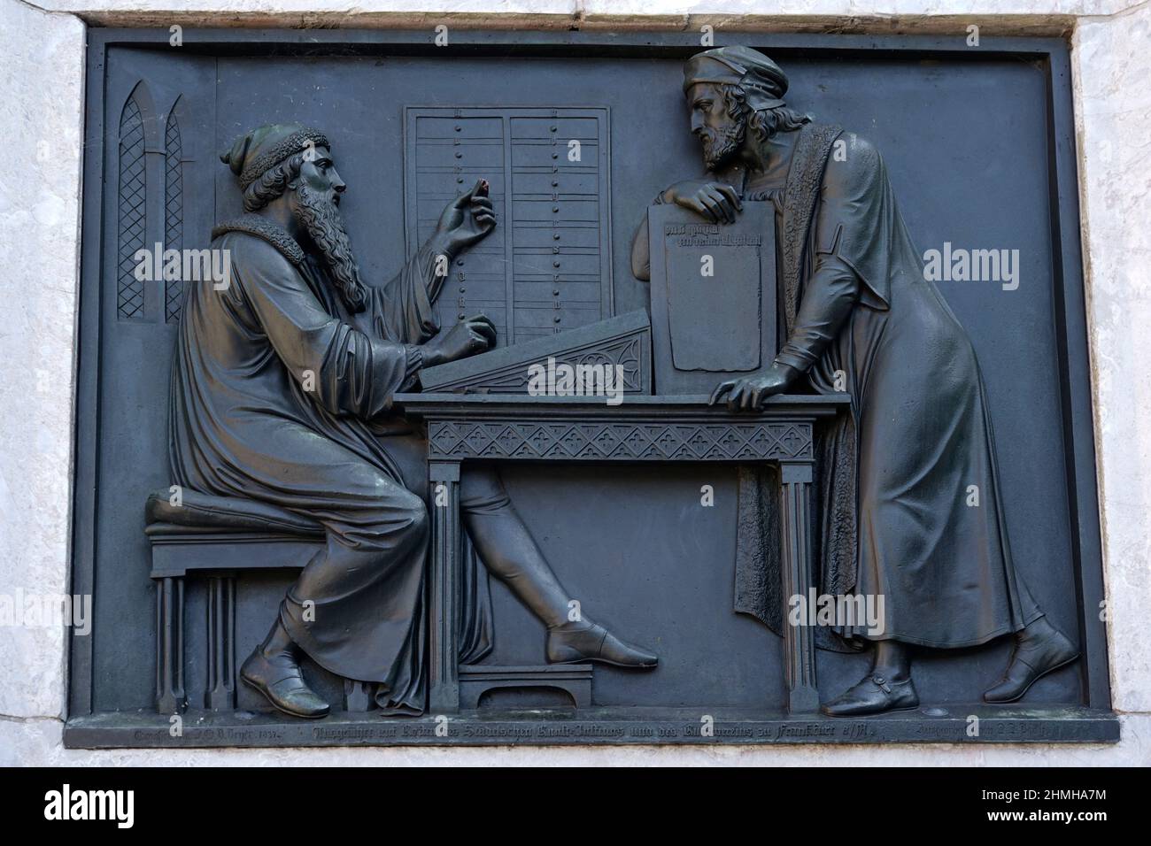 Relief on the gutenberg monument hi-res stock photography and images ...