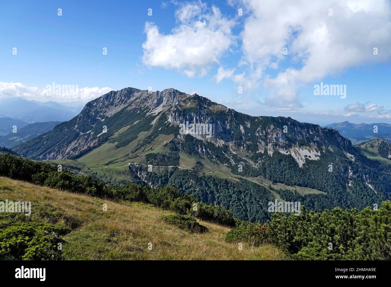 Austria, Tyrol, Kaiser Mountains, mountain range, Zahmer Kaiser ...