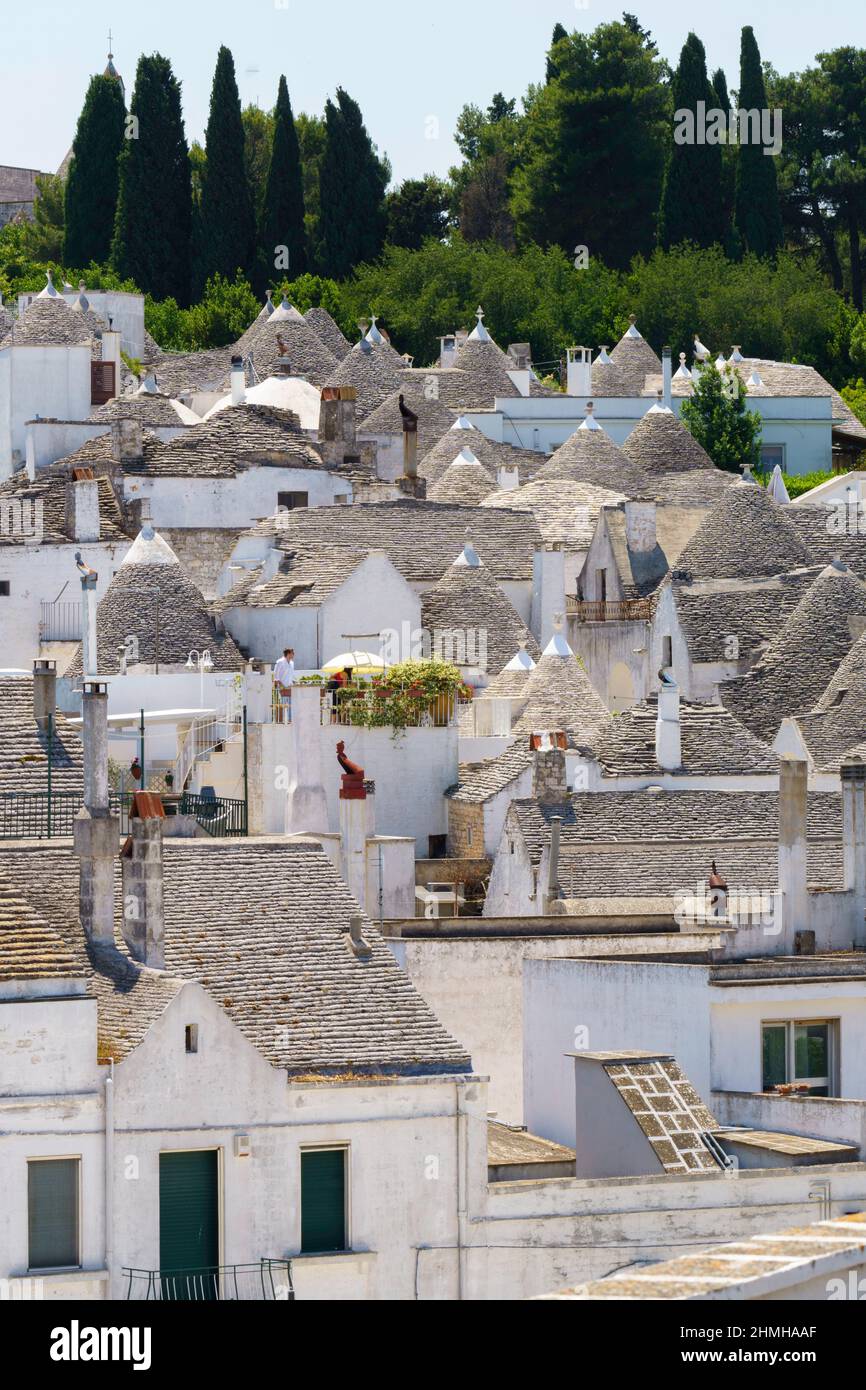 Alberobello, Bari province, Apulia, Italy: exterior of the famous ...
