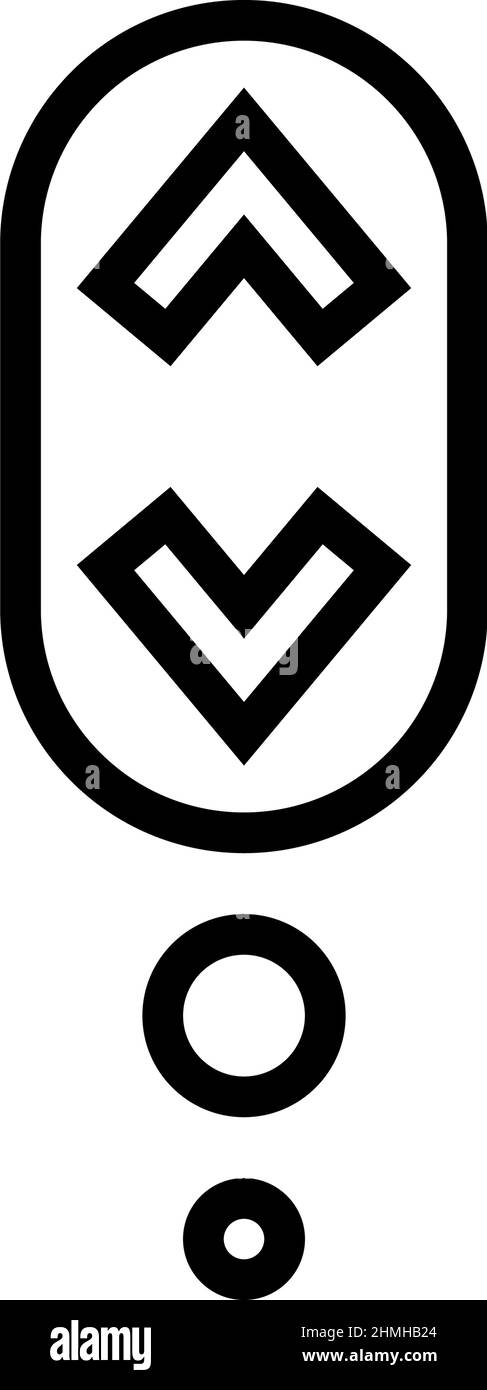 scroll symbol line icon vector illustration Stock Vector Image & Art ...