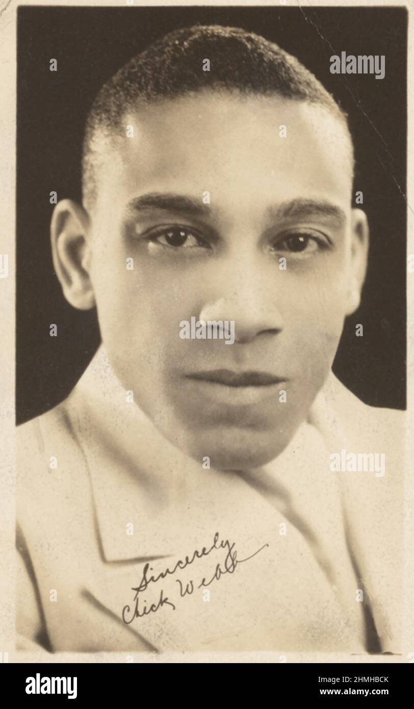 CHICK WEBB (1905-1939)) American jazz and swing band leader and drummer ...