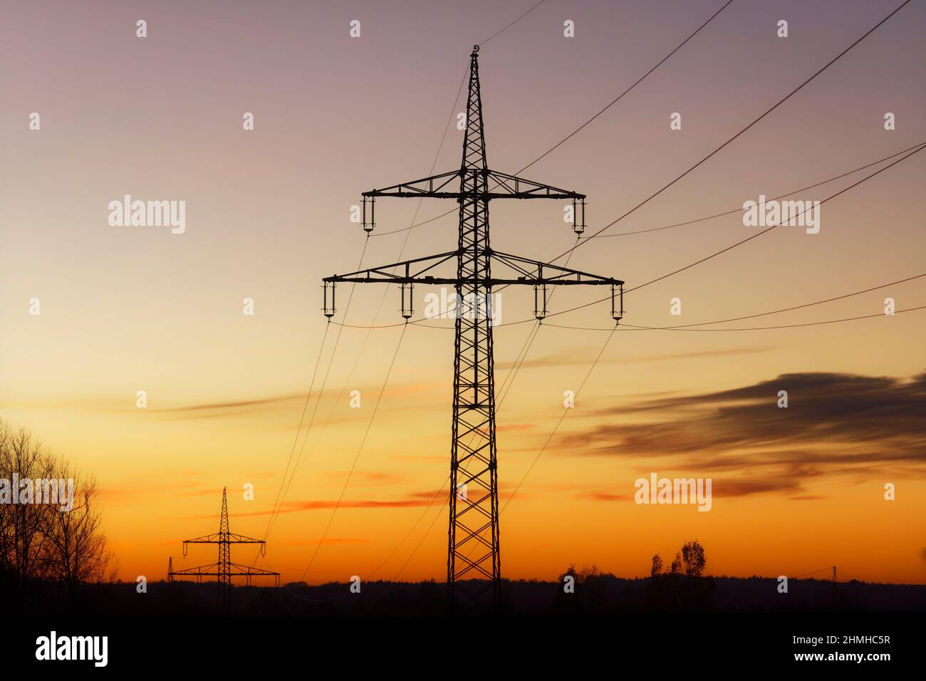 Power Line Light Pole High Resolution Stock Photography and Images - Alamy