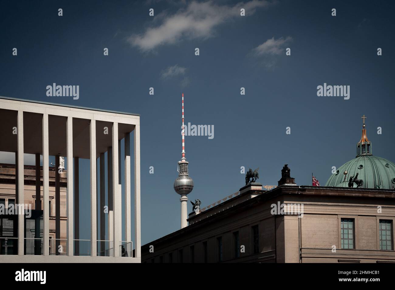 Rooftops of famous buildings in Berlin Germany during summer Stock ...