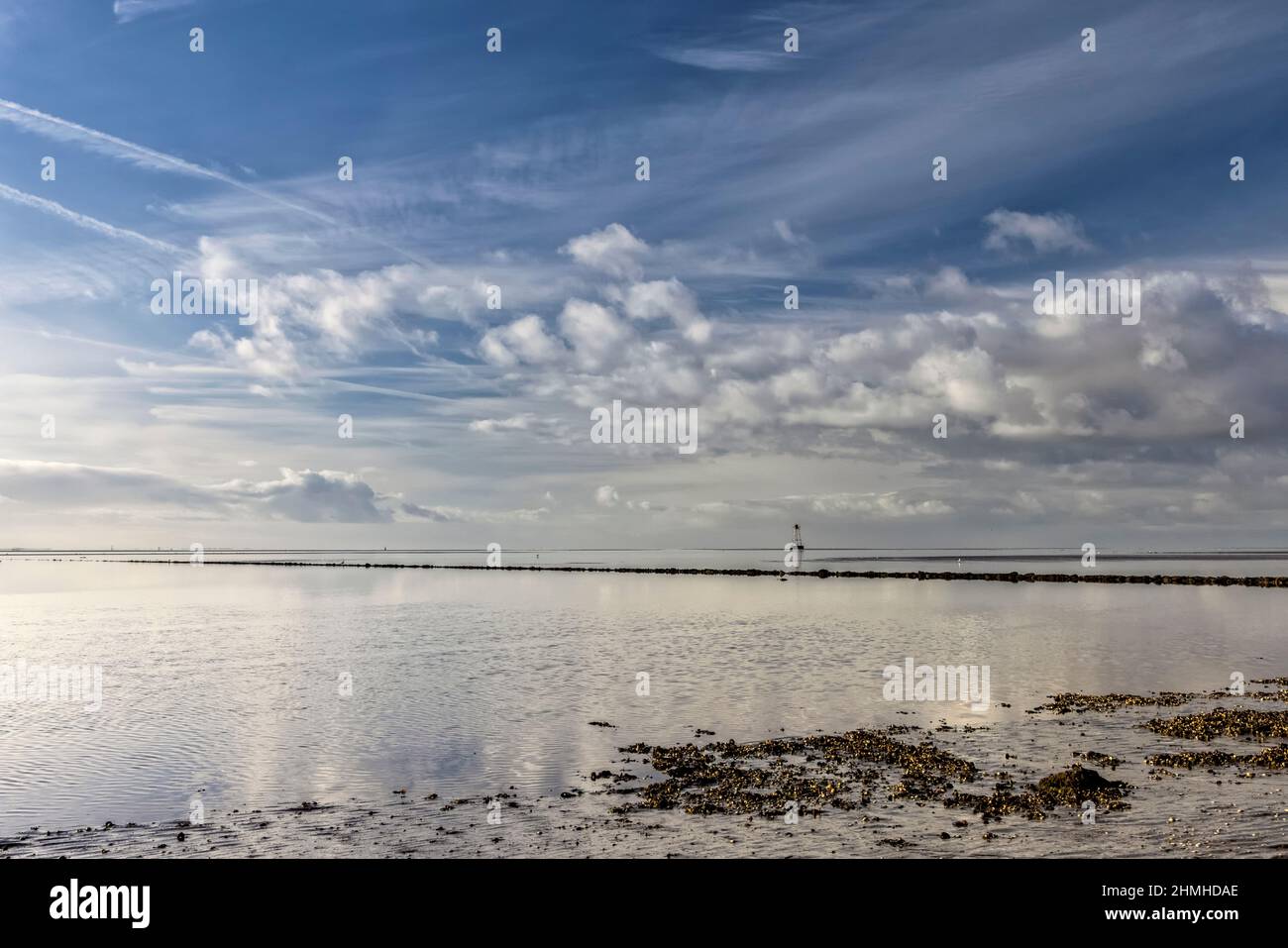 On the beach of Pellworm when the tide comes in Stock Photo - Alamy