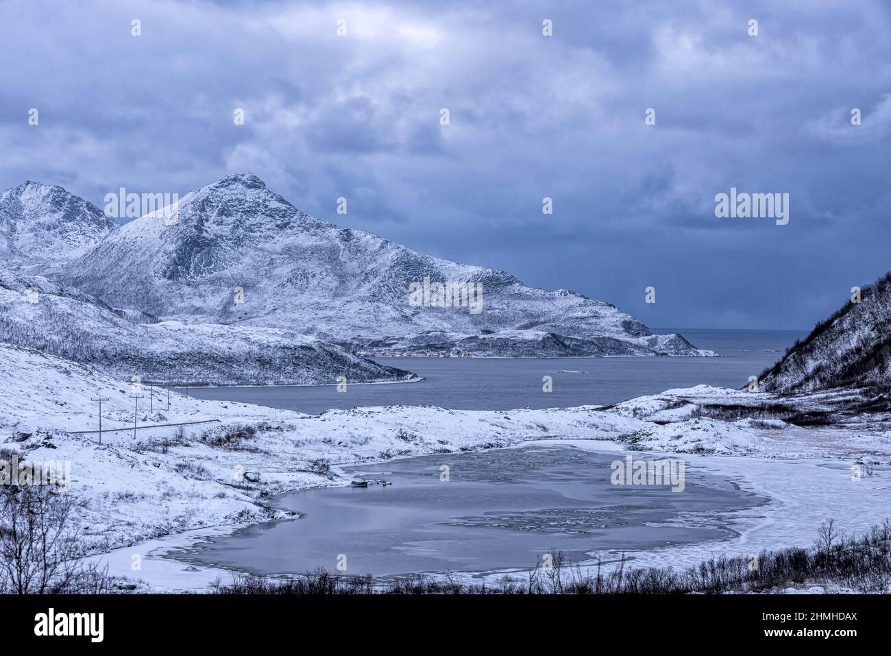 View of the Grotfjord in Norway from the lookout point Stock Photo - Alamy