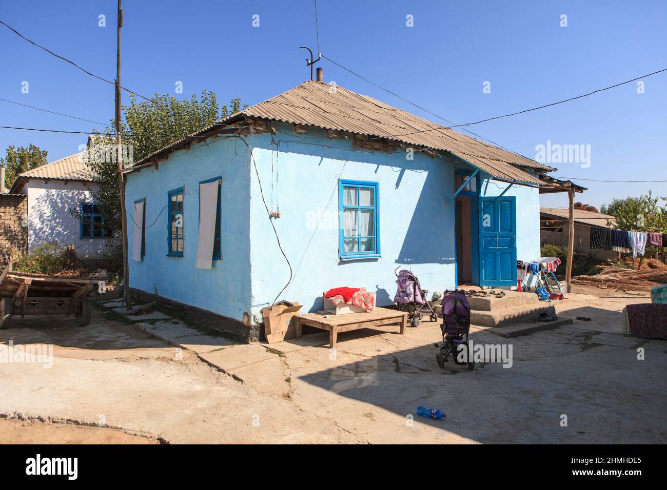 Village house in southern Kazakhstan Stock Photo - Alamy