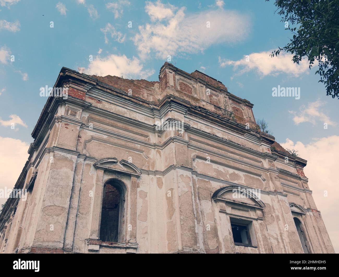 Ruins of ancient Lutheran church in Odessa, Ukraine. Historic building ...