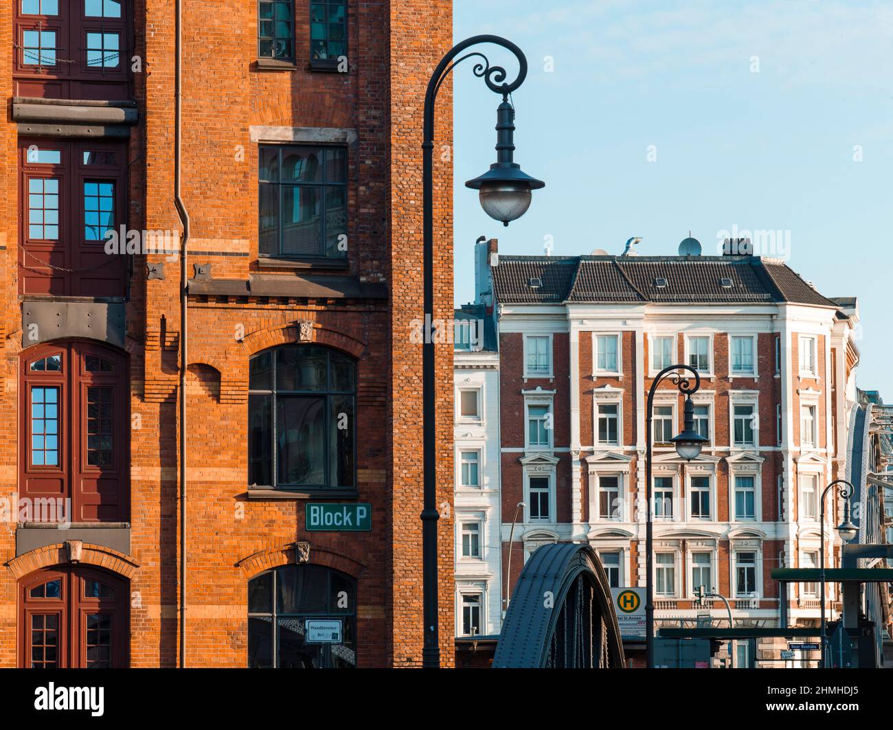 Buildings in the historic warehouse district of hamburg hi-res stock ...