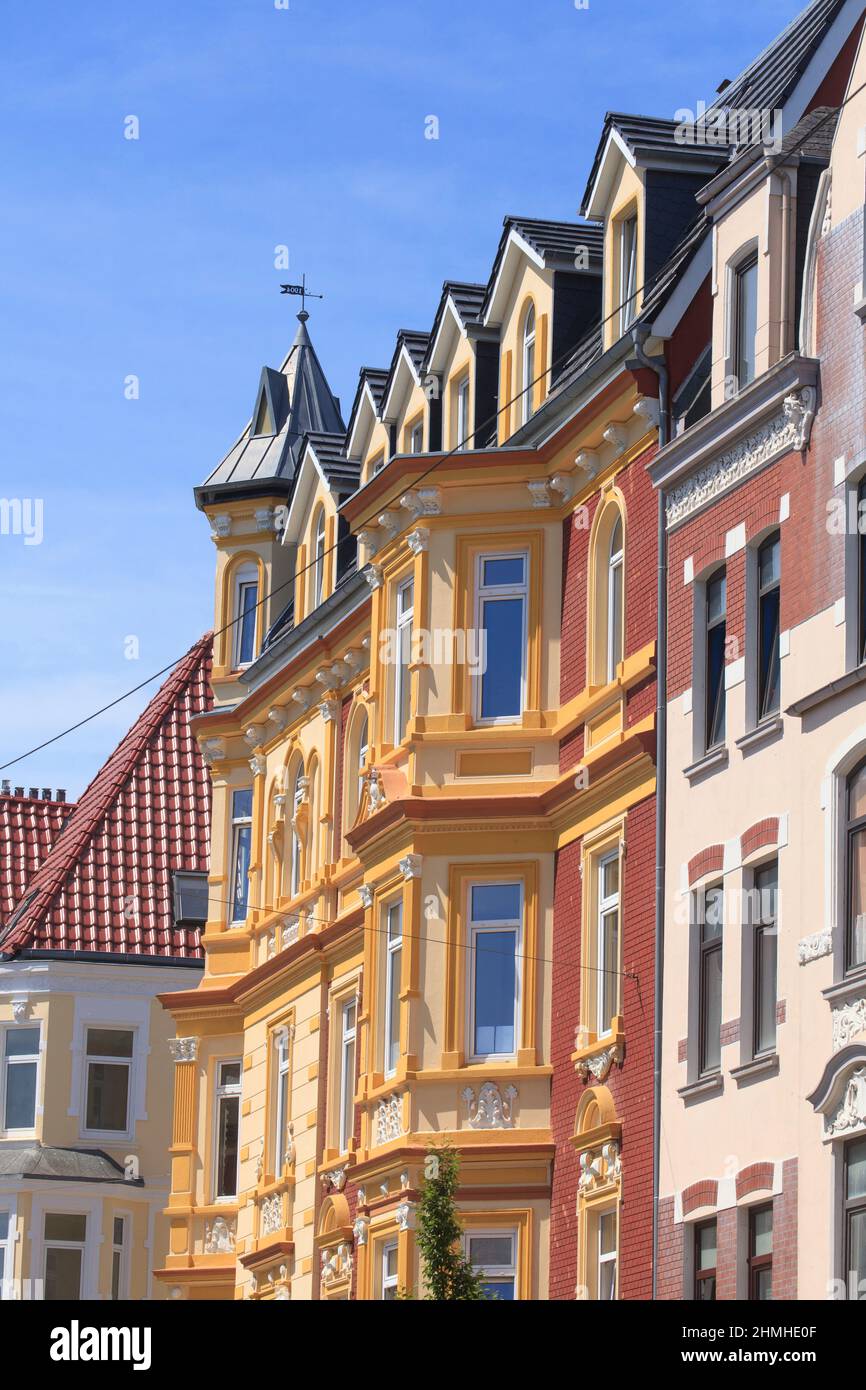 Multi-storey old residential buildings, Bremerhaven-Lehe, Bremerhaven ...