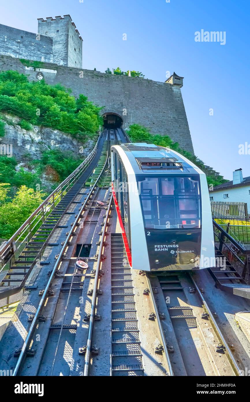 Hohensalzburg fortress funicular hi-res stock photography and images ...