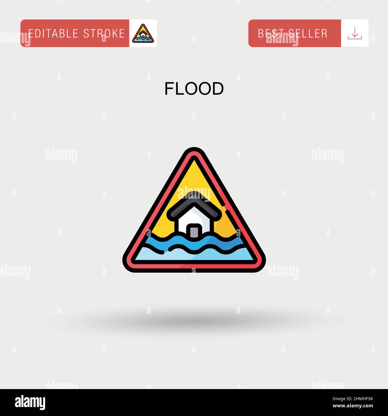 Flood Simple vector icon Stock Vector Image & Art - Alamy
