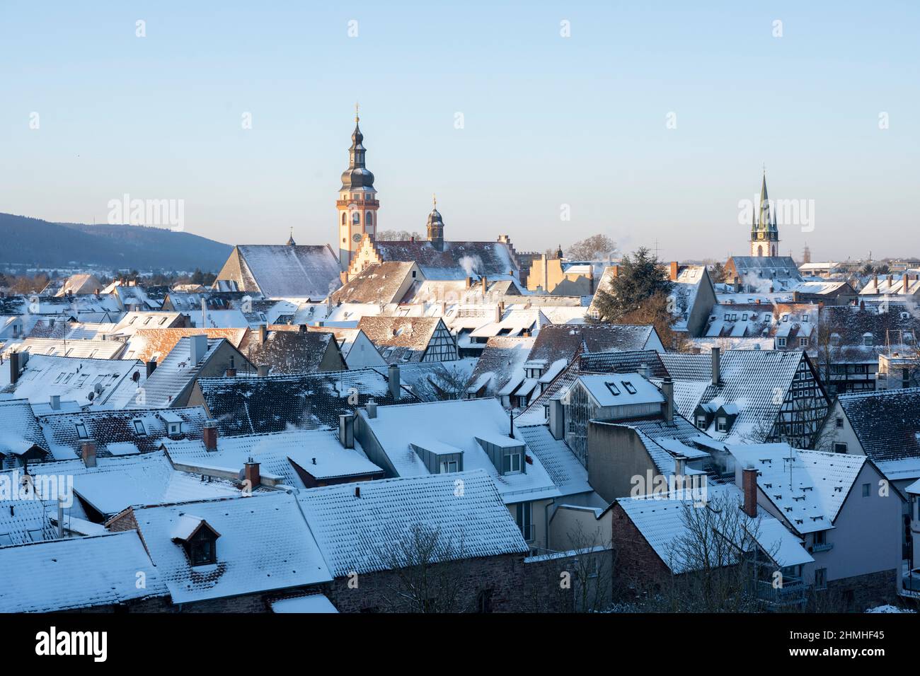 Karlsruhe, old town of Durlach, 1990 Stock Photo - Alamy