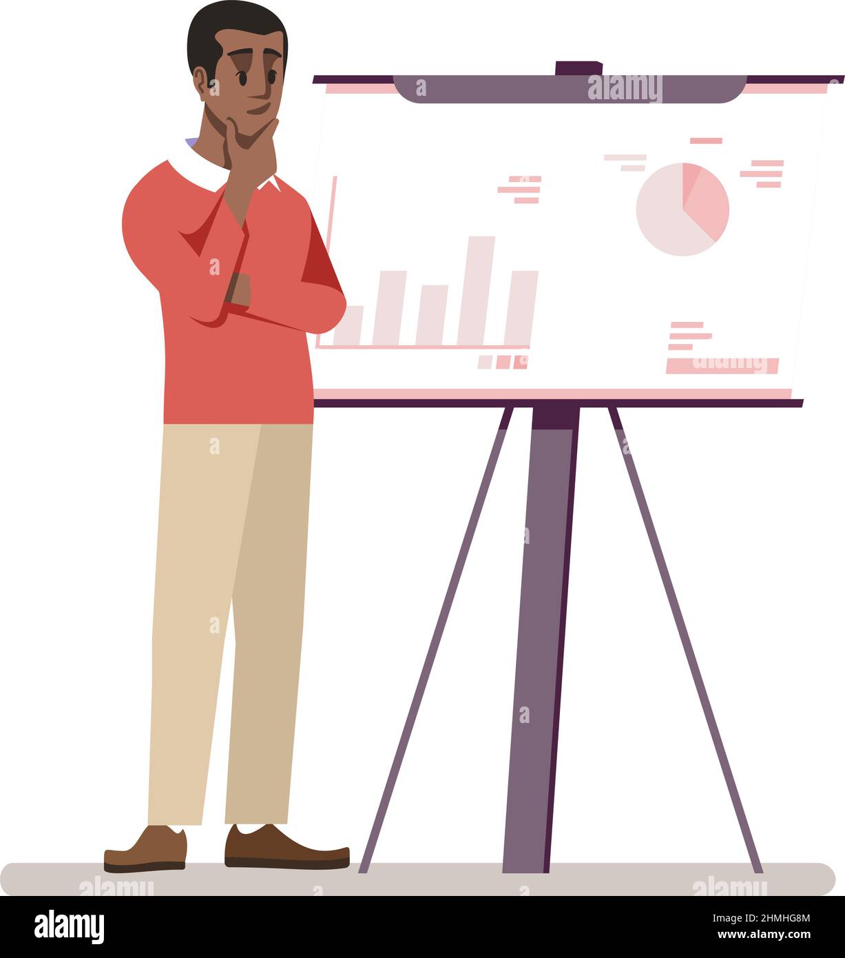 Thinking man cartoon 2d hi-res stock photography and images - Alamy