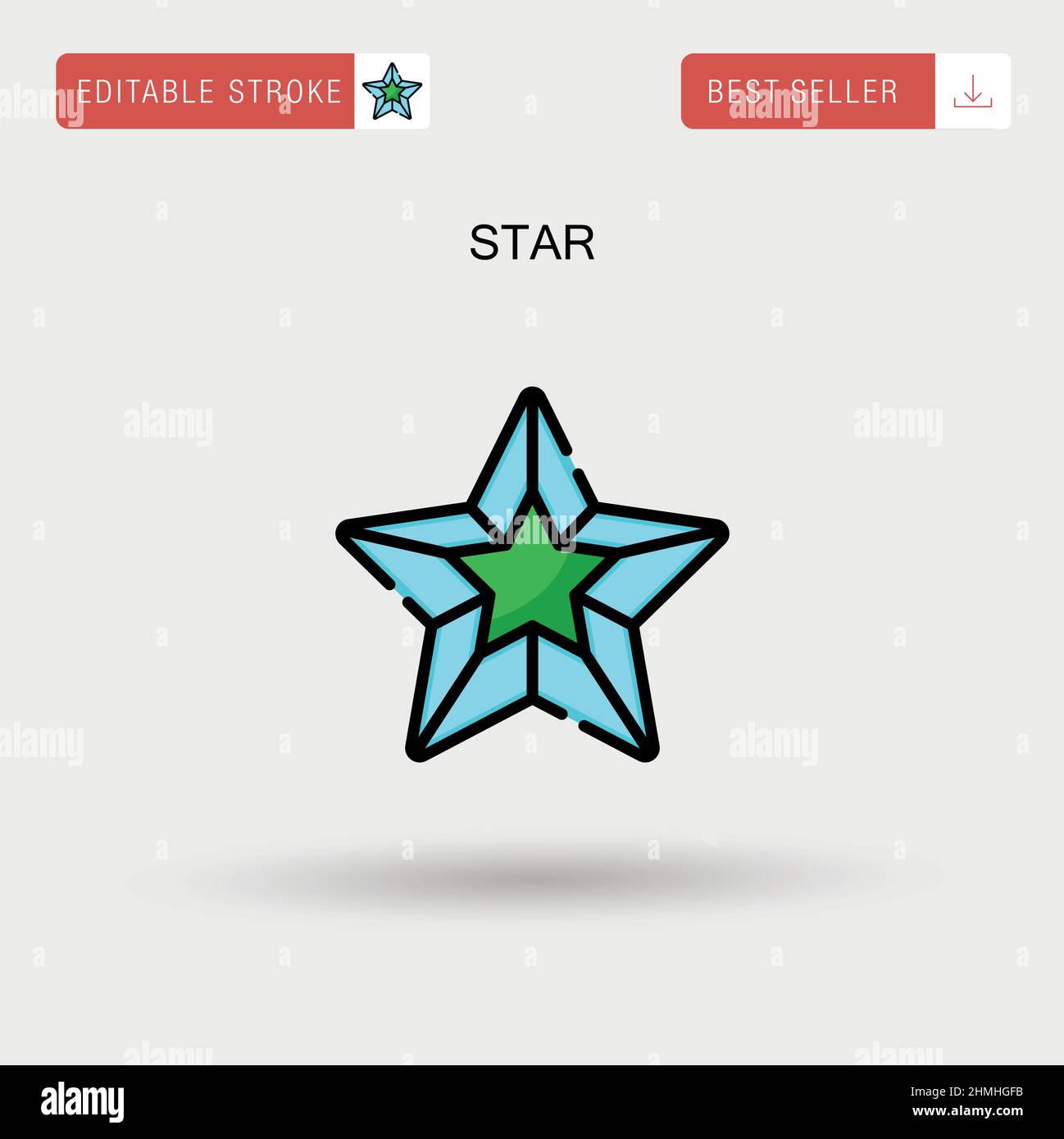 Star Simple vector icon Stock Vector Image & Art - Alamy