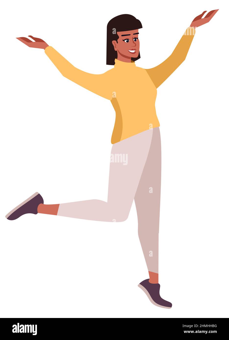 Stylish pose pretty female Stock Vector Images - Alamy