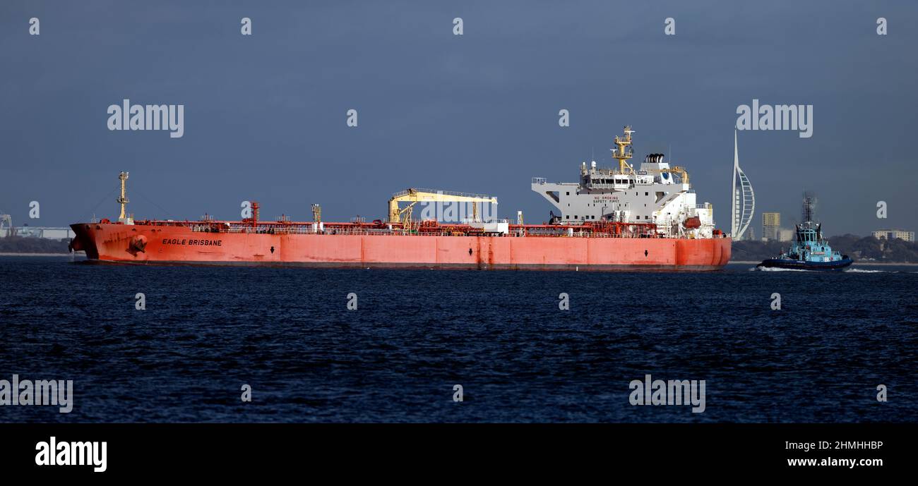 Oil,Chemical,tanker, Eagle Brisbane,Singapore,The Solent,Cowes,Isle of ...