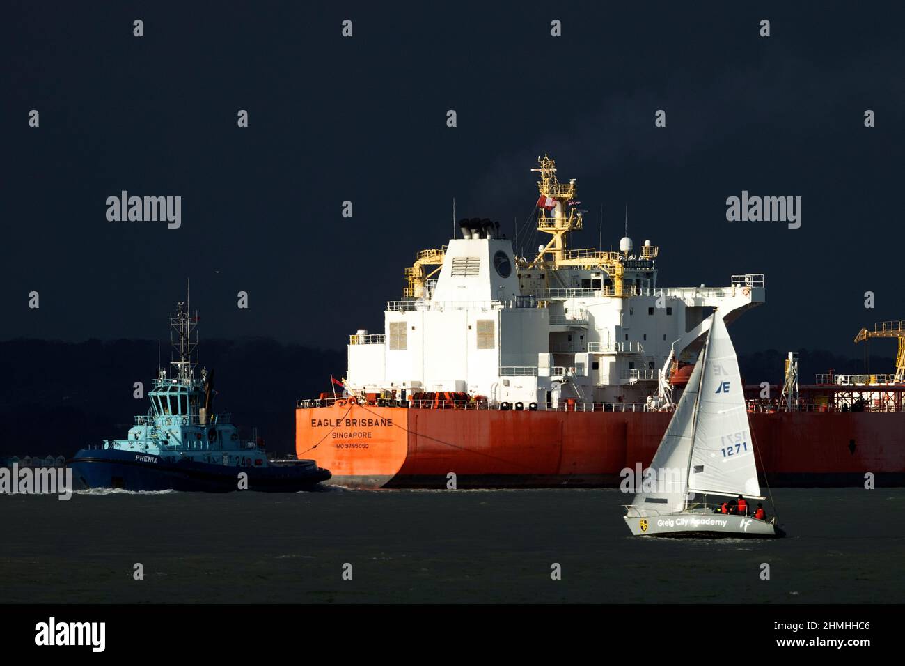 Oil,Chemical,tanker, Eagle Brisbane,Singapore,The Solent,Cowes,Isle of ...