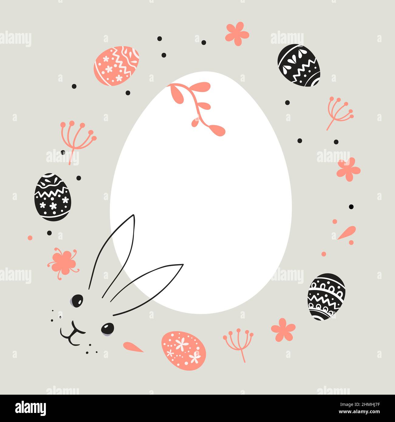 Floral design around circle hi-res stock photography and images - Alamy