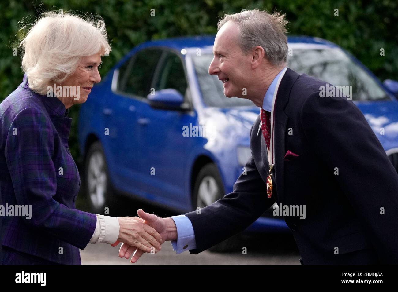 The Duchess of Cornwall meets Lord Lieutenant of Buckinghamshire ...