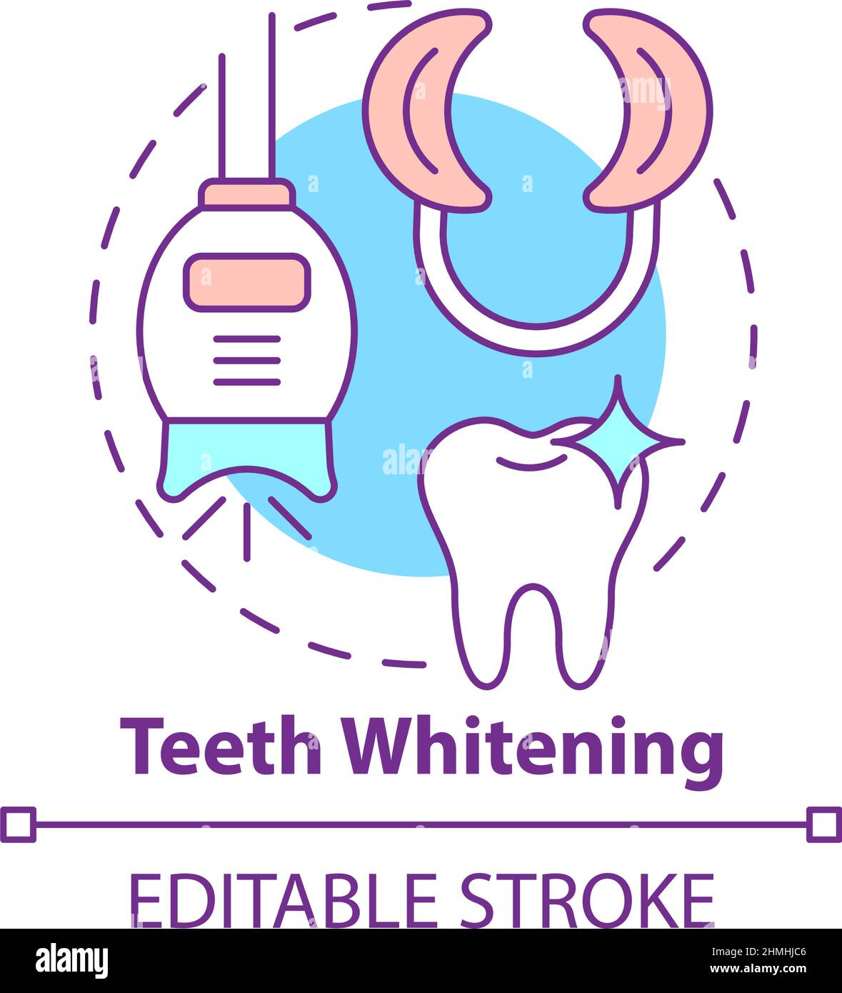 Teeth whitening concept icon Stock Vector Image & Art - Alamy