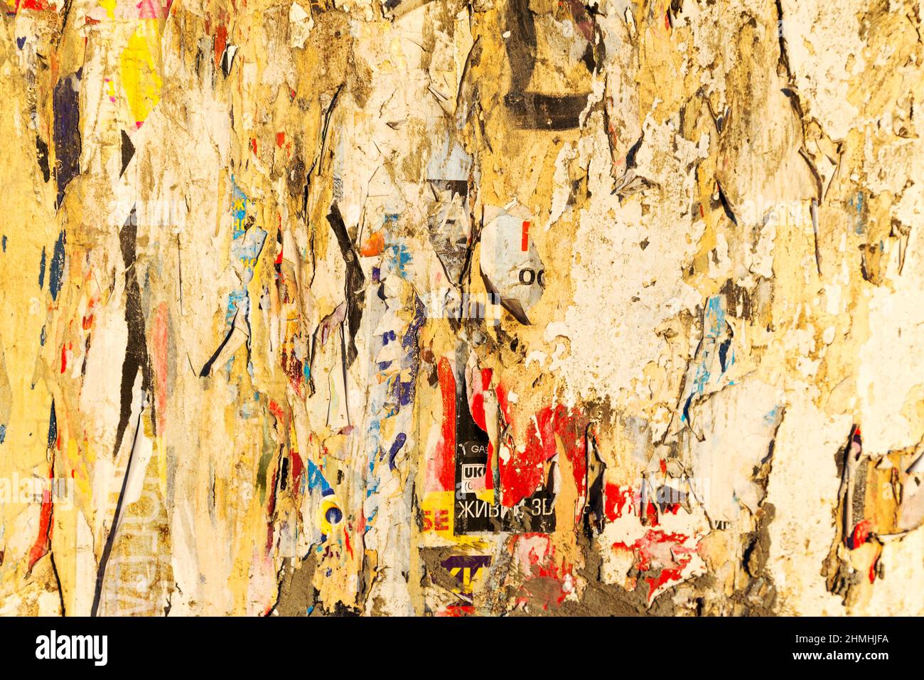 Old wall with several layers of paint Stock Photo - Alamy