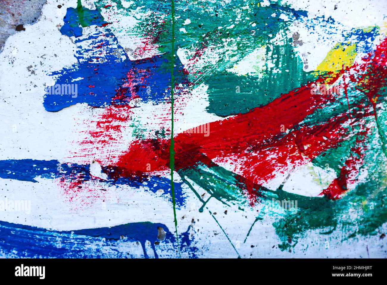 Old wall with several layers of paint Stock Photo - Alamy