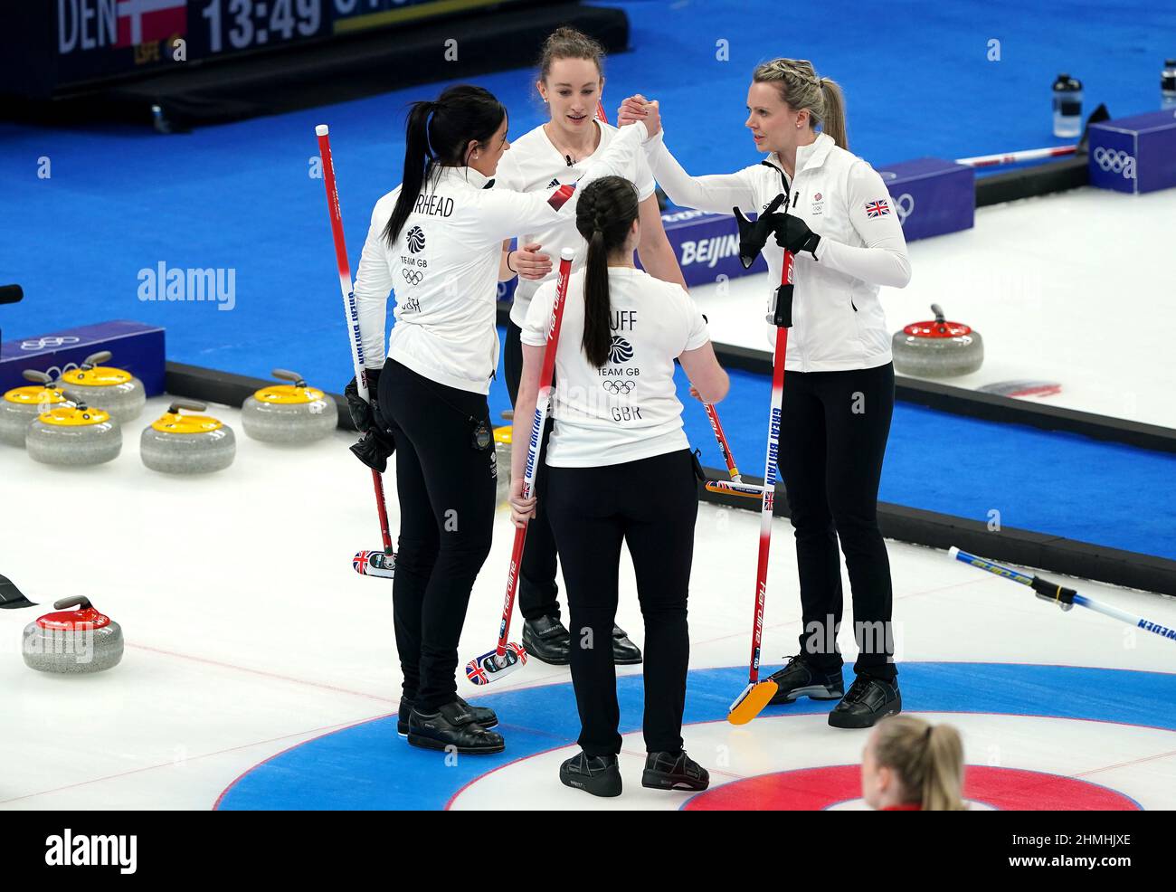 Great Britain's Eve Muirhead (left), Jennifer Dodds, Hailey Duff and ...