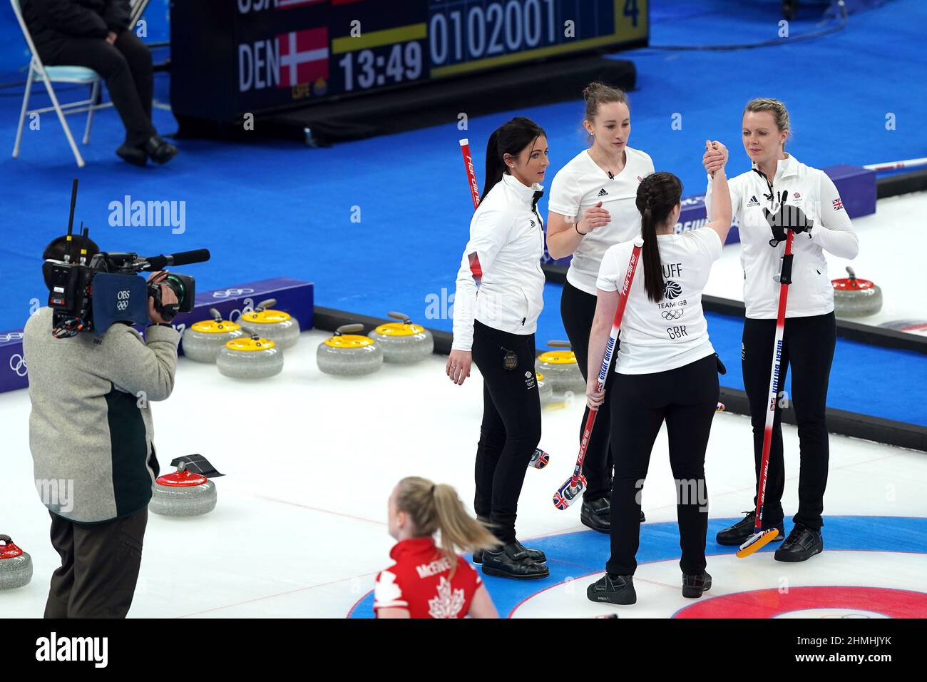 Great Britain's Eve Muirhead (left), Jennifer Dodds, Hailey Duff and ...