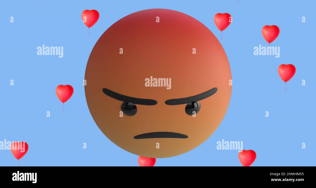 Red heart balloon angry hi-res stock photography and images - Alamy