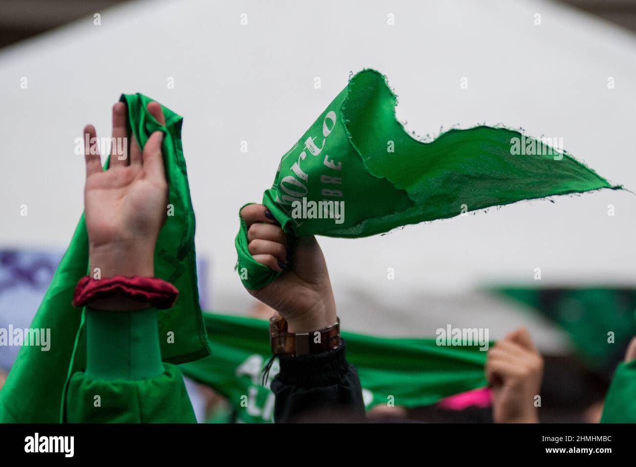 Pro-Choice feminist movements demonstrate in the outskirts of the ...