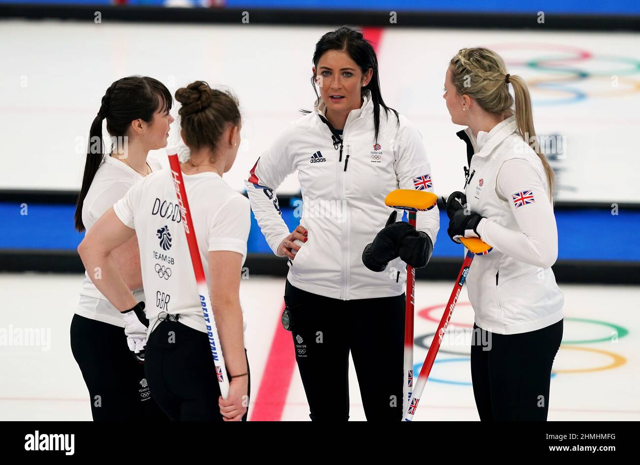 Great Britian's Hailey Duff (left), Jennifer Dodds, Eve Muirhead and ...