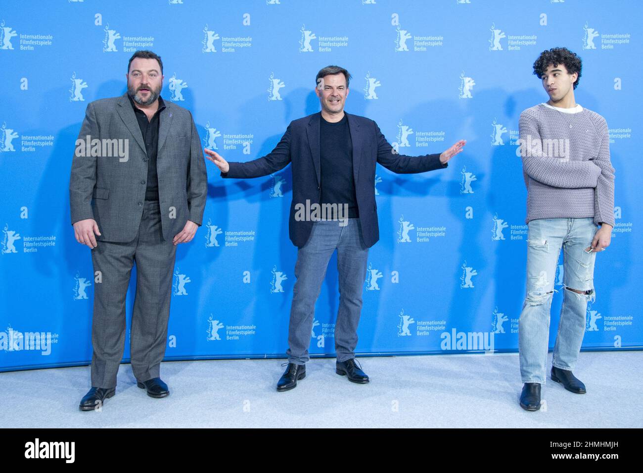 Berlin, Germany. 10th Feb, 2022. Denis Menochet, Francois Ozon and ...