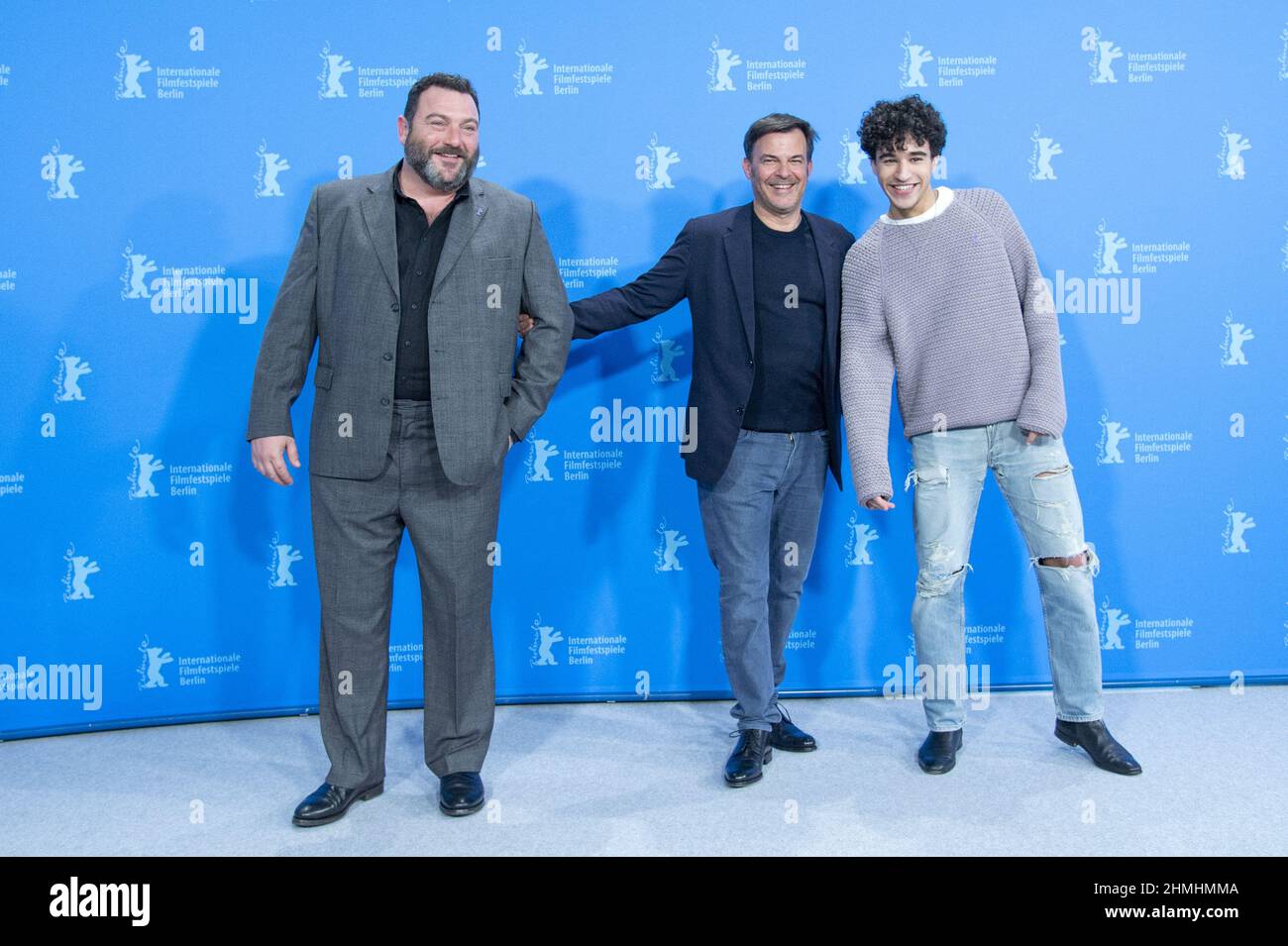 Berlin, Germany. 10th Feb, 2022. Denis Menochet, Francois Ozon and ...