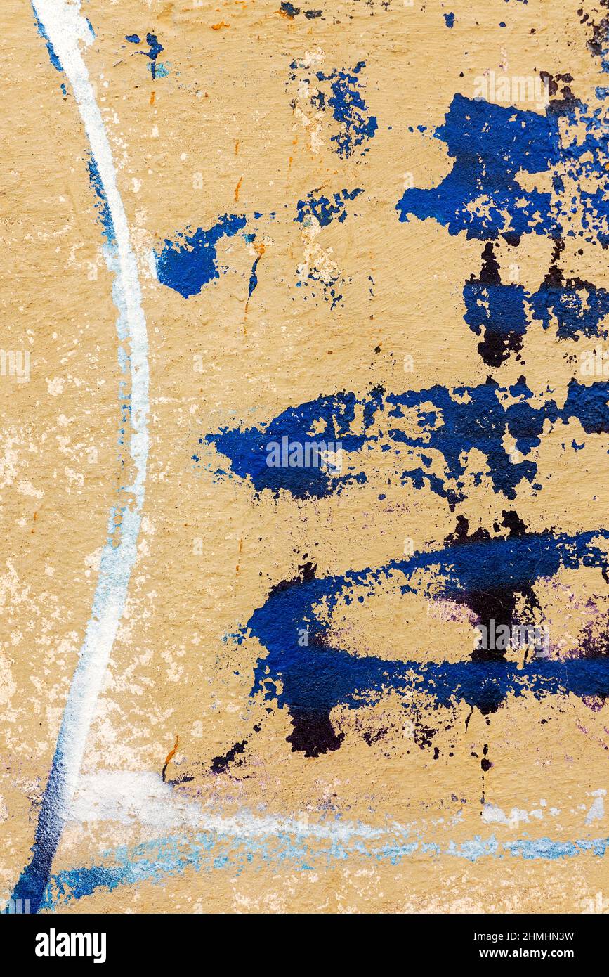 Old wall with several layers of paint Stock Photo - Alamy